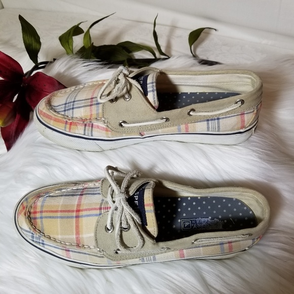 Sperry | Shoes | Womens Sperry Topsider Plaid Size 75 | Poshmark
